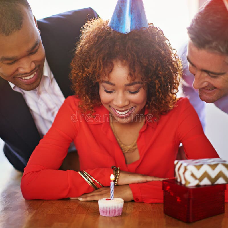 Lets Get this Party Started. a Group of Coworkers Celebrating a ...