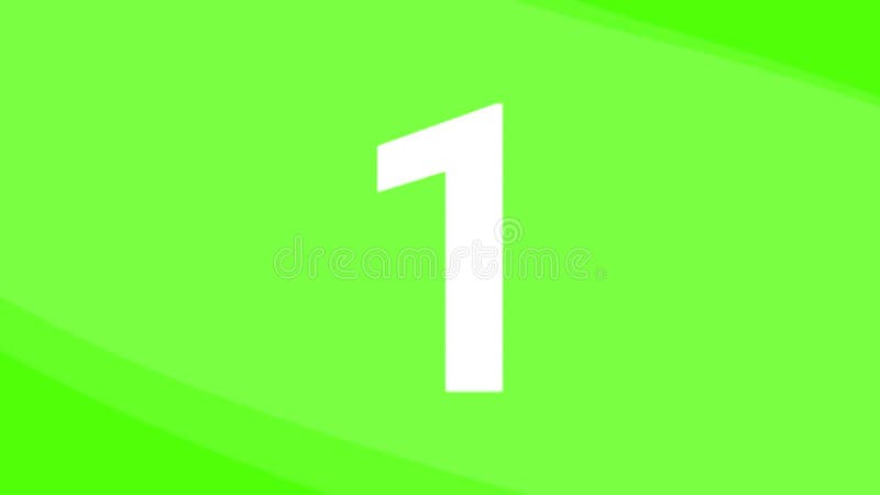 321 Lets Go Green Screen Countdown Animation Stock Footage - Video of ...