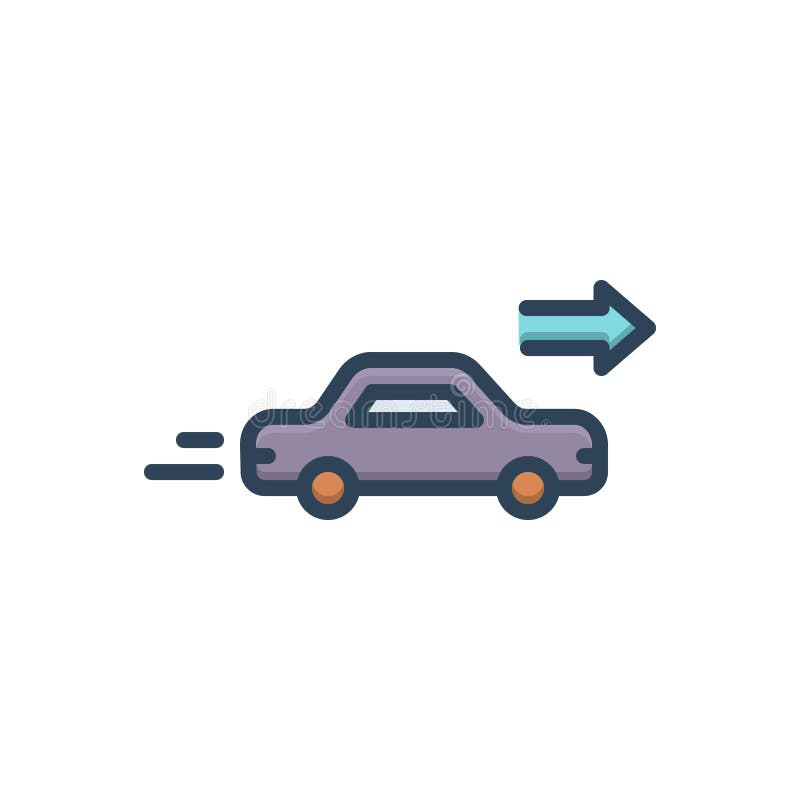 Color Illustration Icon for Lets, Start and Arrow Stock Illustration ...