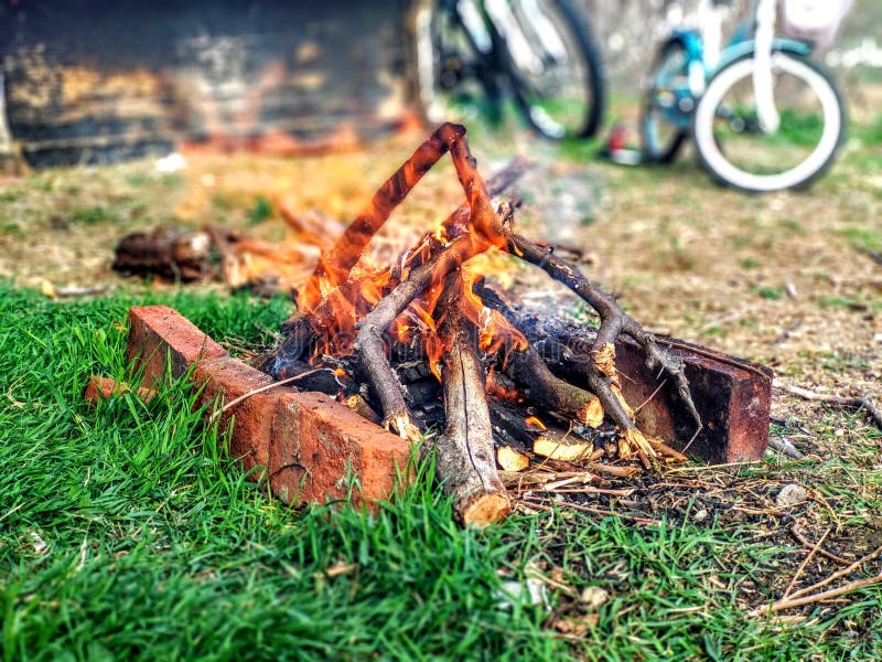 Make fire stock photo. Image of polynesian, polynesia - 7135672