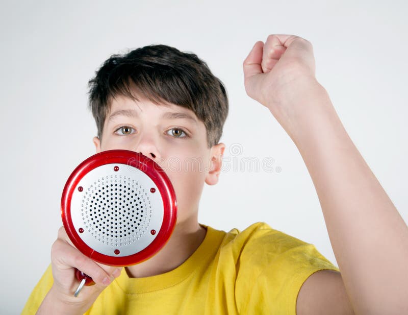 Lets make some noise! stock image. Image of speak, message - 37816907