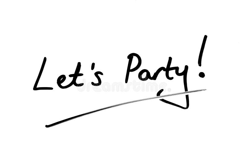 Lets Party stock photo. Image of occasion, note, congrats - 171056120
