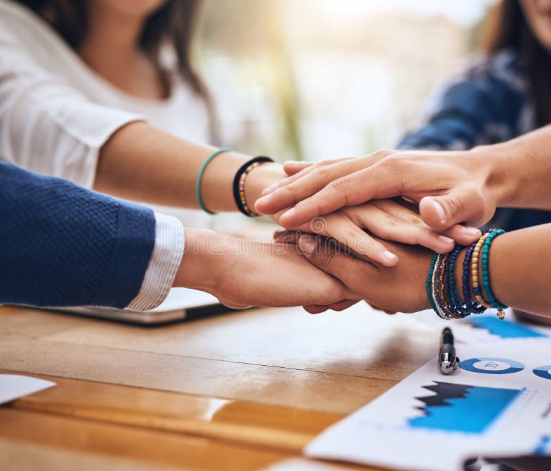 Lets Put it Together Guys. a Group of Unrecognisable Peoples Hands ...