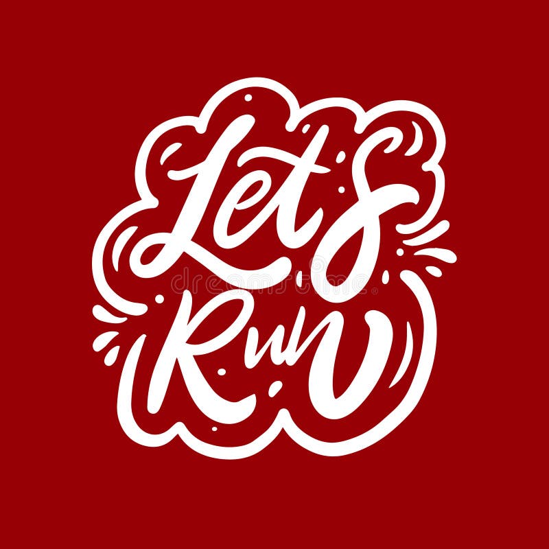 Run Calligraphic Stock Illustrations – 161 Run Calligraphic Stock ...