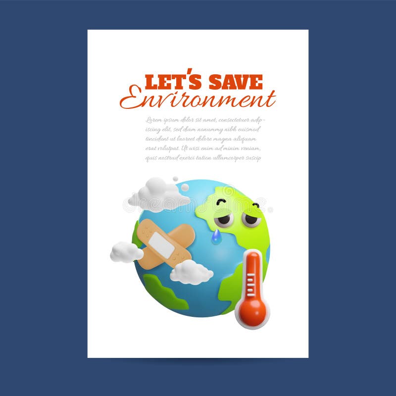 Earth Sad and Crying Doodle Stock Illustration - Illustration of crying ...