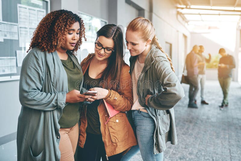 Lets Send Out a Good Luck Message on the Group. a Group of Young ...