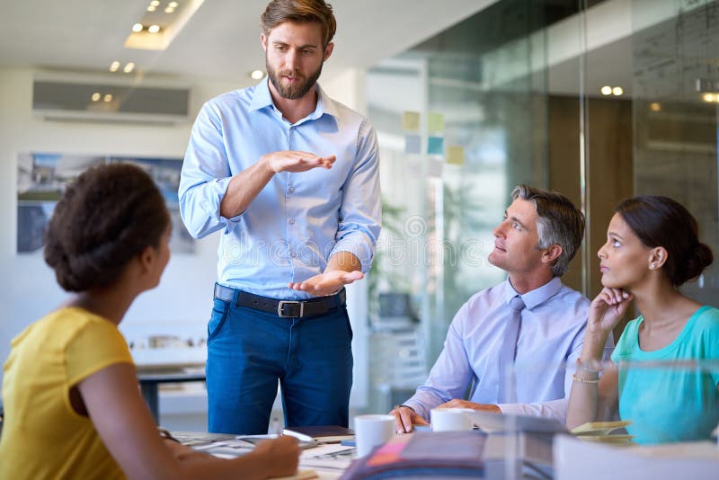 Lets Take it To the Next Level. a Group of Businesspeople in a Meeting ...