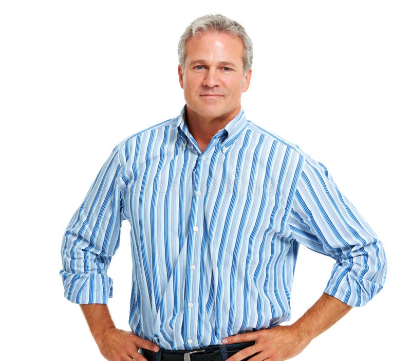 Lets Talk about the Future. Studio Portrait of a Handsome Mature Man ...