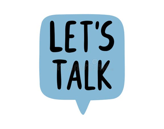 Lets Talk Lettering. Speech Bubbles with Lets Talk Lettering, Vector ...