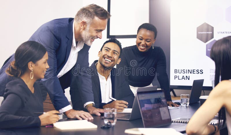 Lets Work through this Together. a Group of Businesspeople Working ...