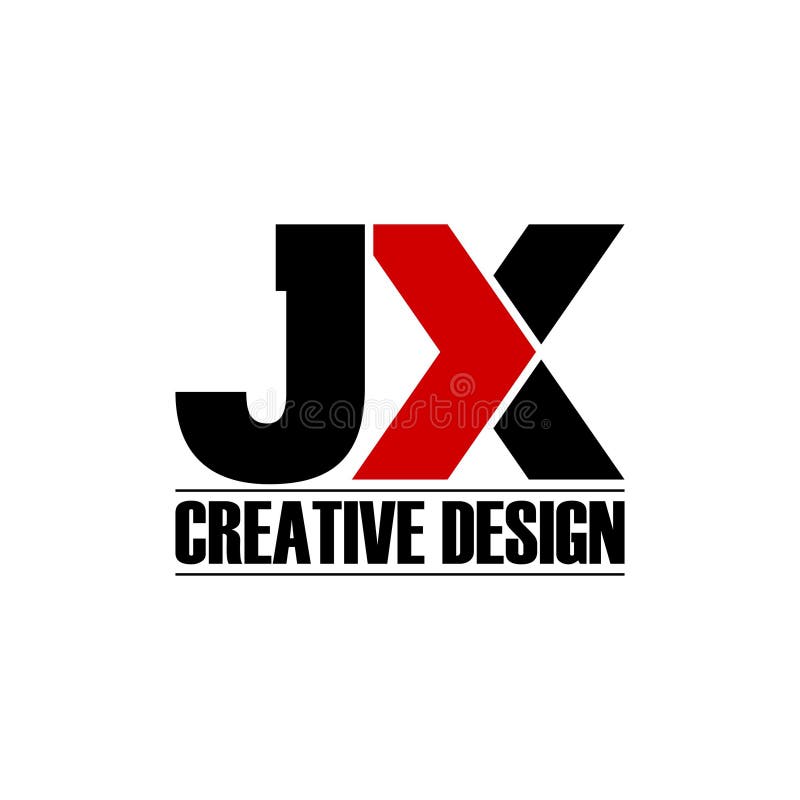 Lette JX Simple Monogram Logo Icon Design. Stock Vector - Illustration ...