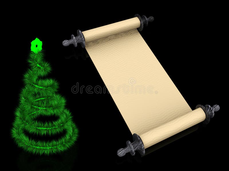 A Rolled Letter, Vector or Color Illustration Stock Illustration ...