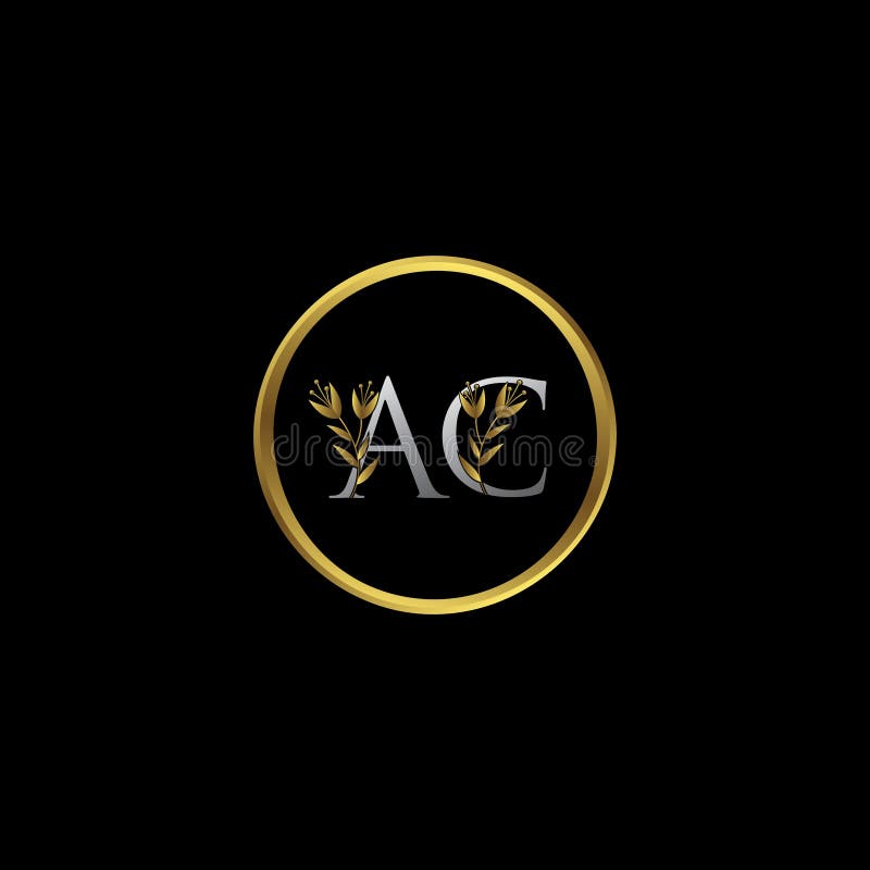 Abstract AC Letter Monogram Elegant Logo Design Stock Vector ...