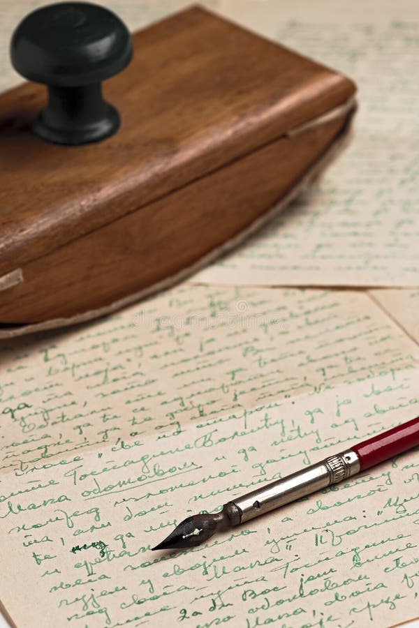 Letter stock image. Image of correspondence, pencil, mail - 2198787