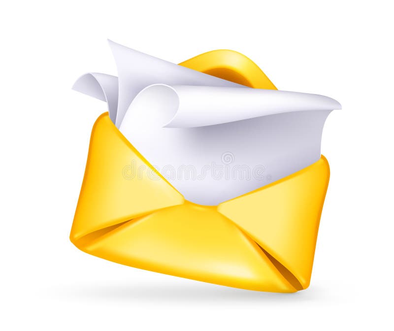 Emoticon with envelope stock vector. Illustration of chat - 20670236
