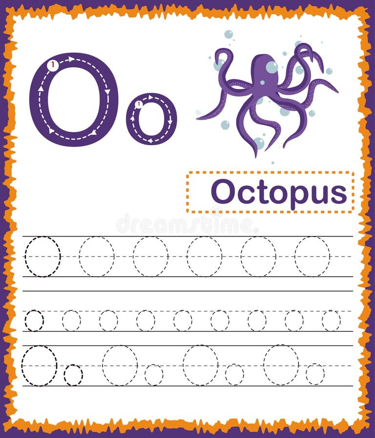 Letter O Exercises Stock Illustrations – 30 Letter O Exercises Stock ...