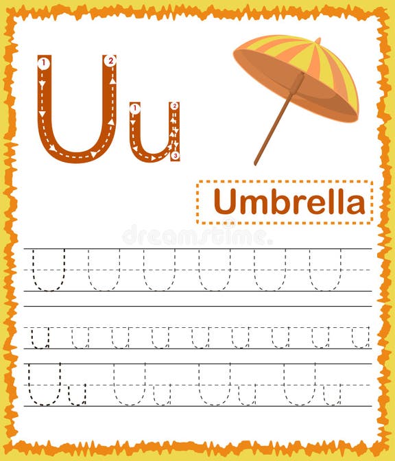 Letter U Exercises Stock Illustrations – 42 Letter U Exercises Stock ...