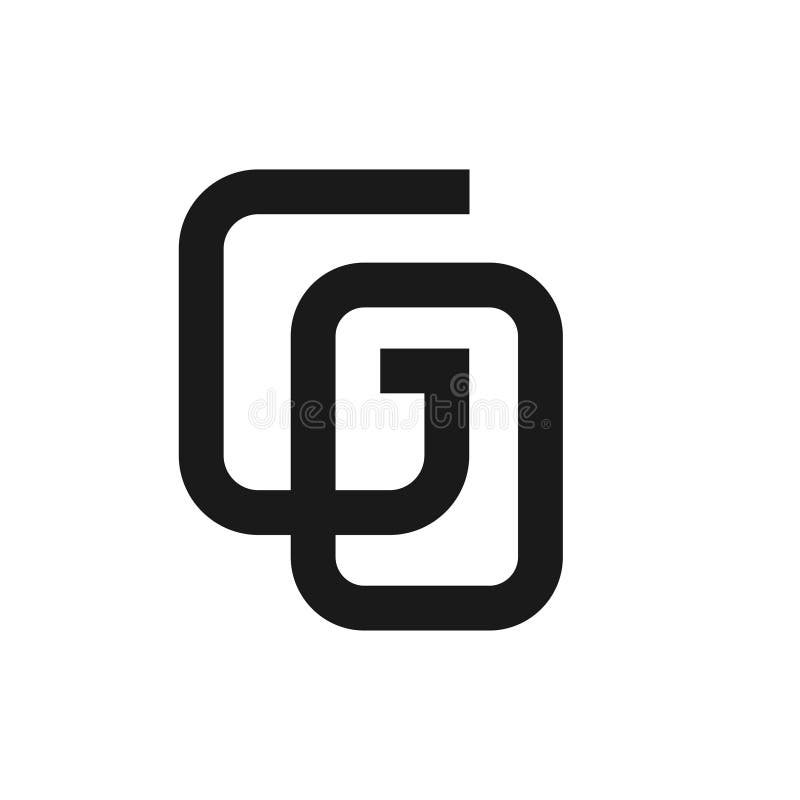 GO Letter Bold Style Logo Template. Stock Vector - Illustration of ...