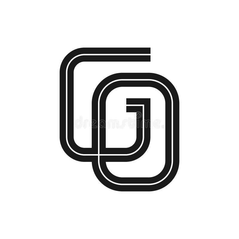GO Letter Bold Style Logo Template. Stock Vector - Illustration of ...