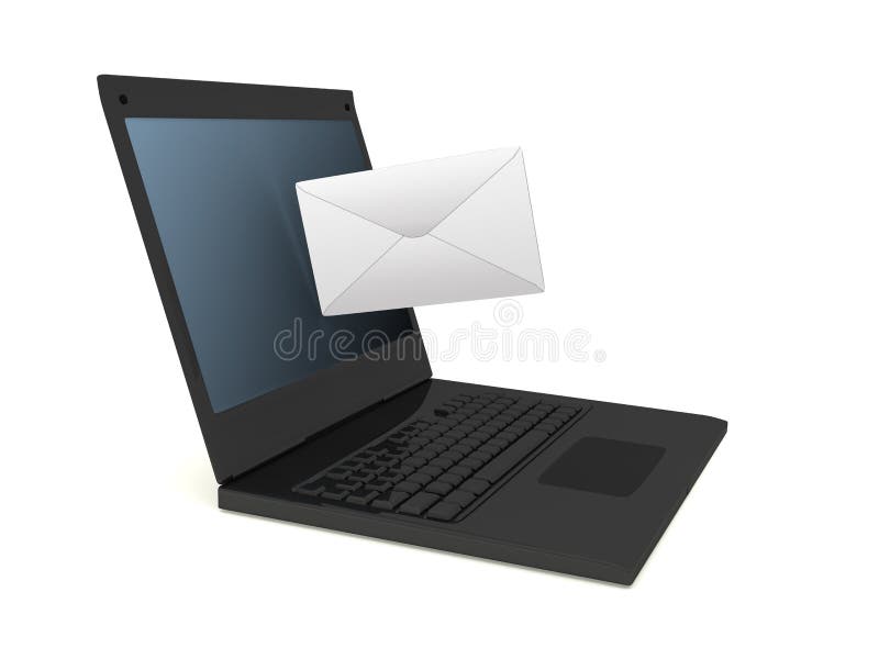 Laptop Letter Writing Stock Illustrations – 1,913 Laptop Letter Writing ...