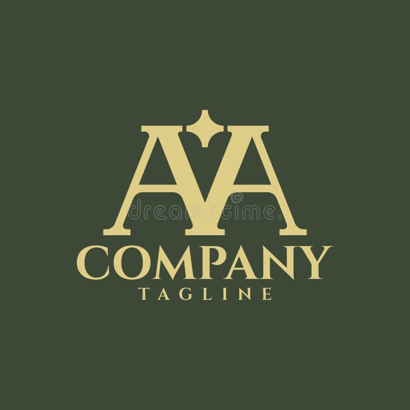 Letter AA Logo with a Classic Elegant Style, Good for Any Business ...
