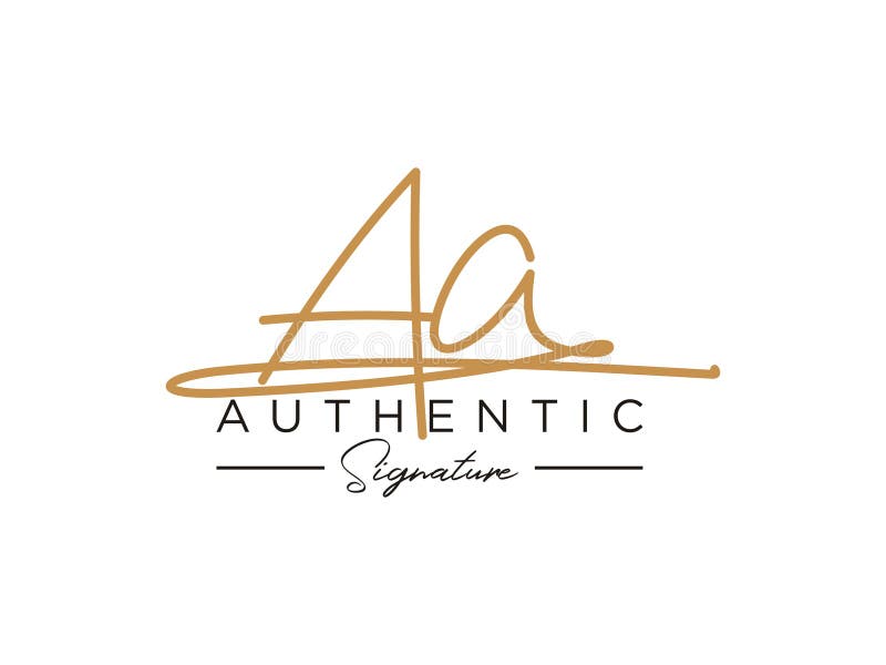 Aa Signature Stock Illustrations – 356 Aa Signature Stock Illustrations ...