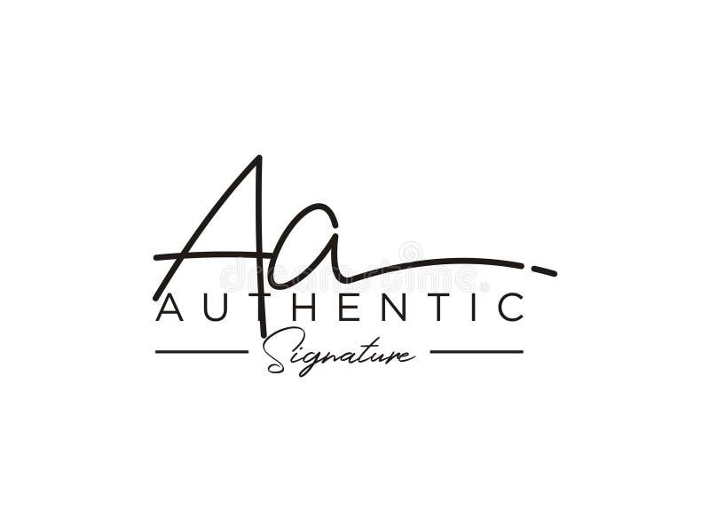 Aa Signature Stock Illustrations – 363 Aa Signature Stock Illustrations ...