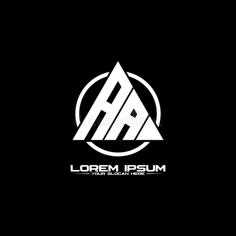 Letter AA Simple Monogram Logo Icon Design. Stock Vector - Illustration ...