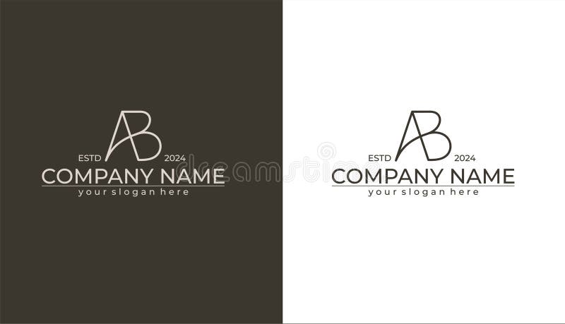 AB Logo. Letter AB Logo Design Letter AB Luxurious. Letter Logo ...