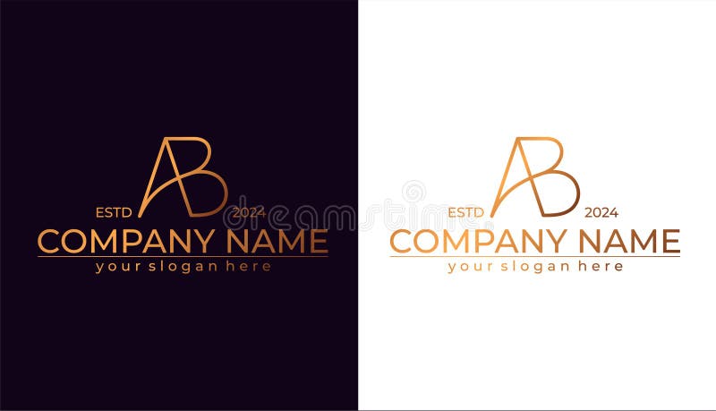 AB Logo. Letter AB Logo Design Letter AB Luxurious. Letter Logo ...