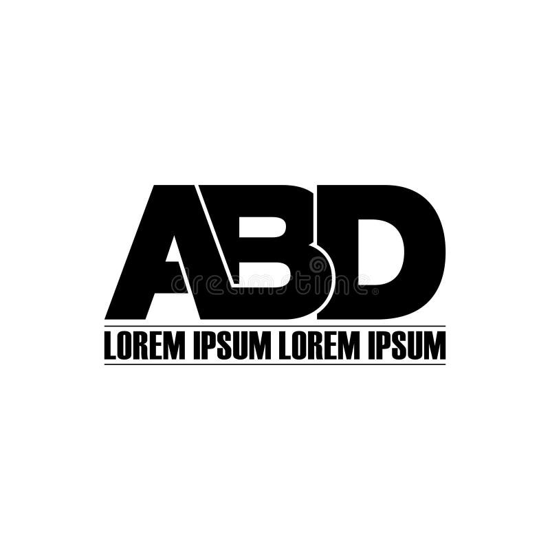 Letter ABD Simple Monogram Logo Icon Design. Stock Vector ...