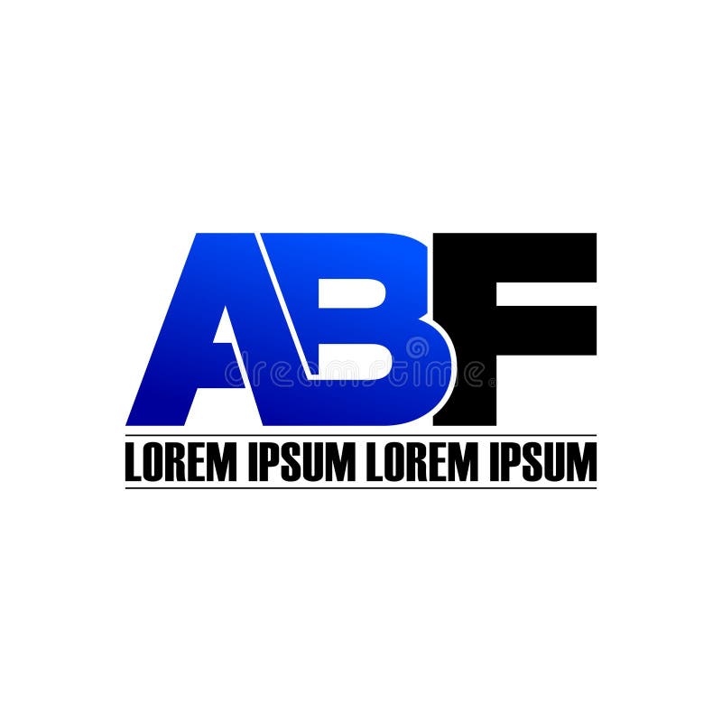 Letter ABF Simple Monogram Logo Icon Design. Stock Vector ...
