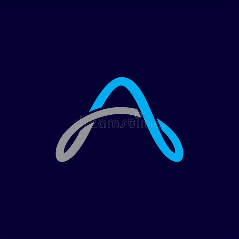 A Letter Abstract Logo Vector Element. Abstract Letter Logo Template ...