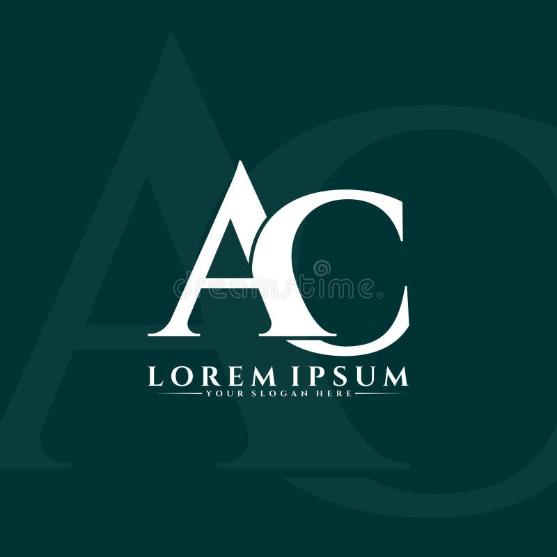 Letter AC Simple Monogram Logo Icon Design. Stock Vector - Illustration ...