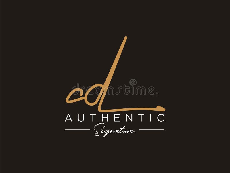 Letter AD Signature Logo Template Vector Stock Vector - Illustration of ...