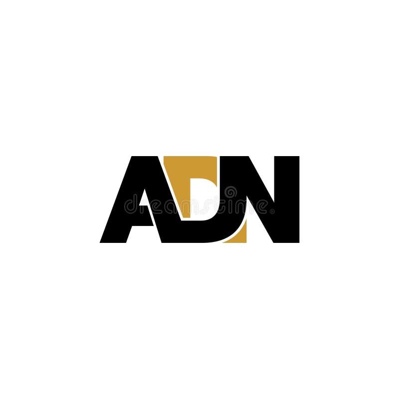 Letter ADN Simple Monogram Logo Icon Design. Stock Vector ...