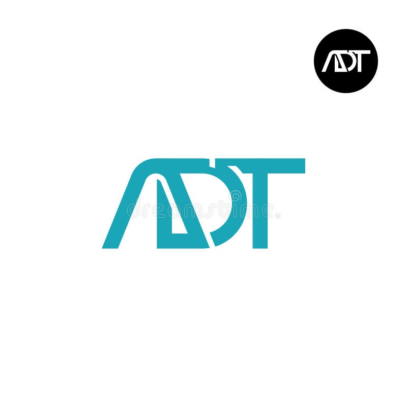 Letter ADT Monogram Logo Design Stock Vector - Illustration of logo ...