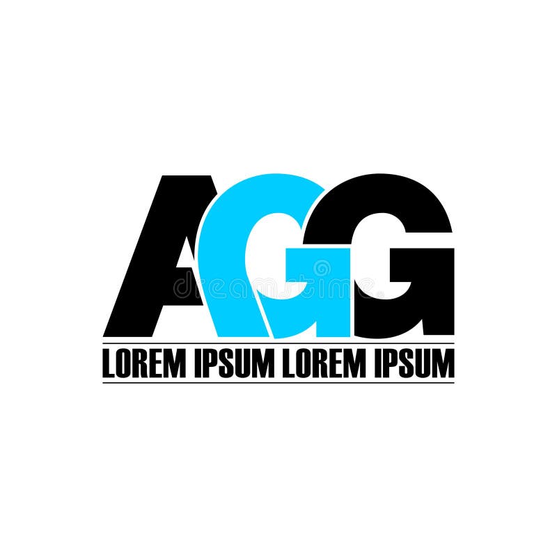 Letter AGG Simple Monogram Logo Icon Design. Stock Vector ...