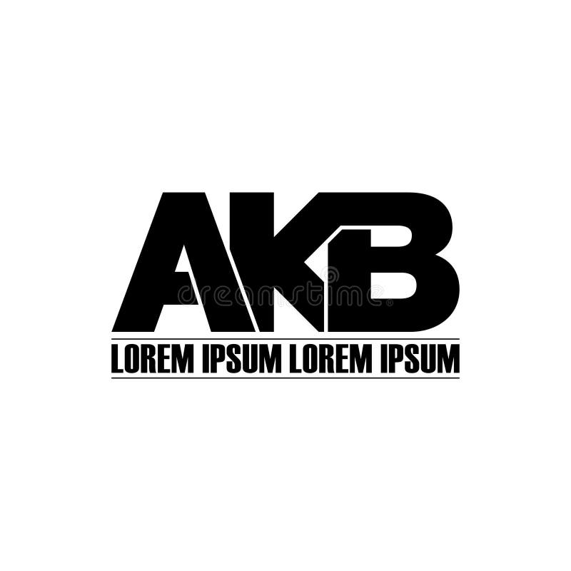 Letter AKB Simple Monogram Logo Icon Design. Stock Vector ...