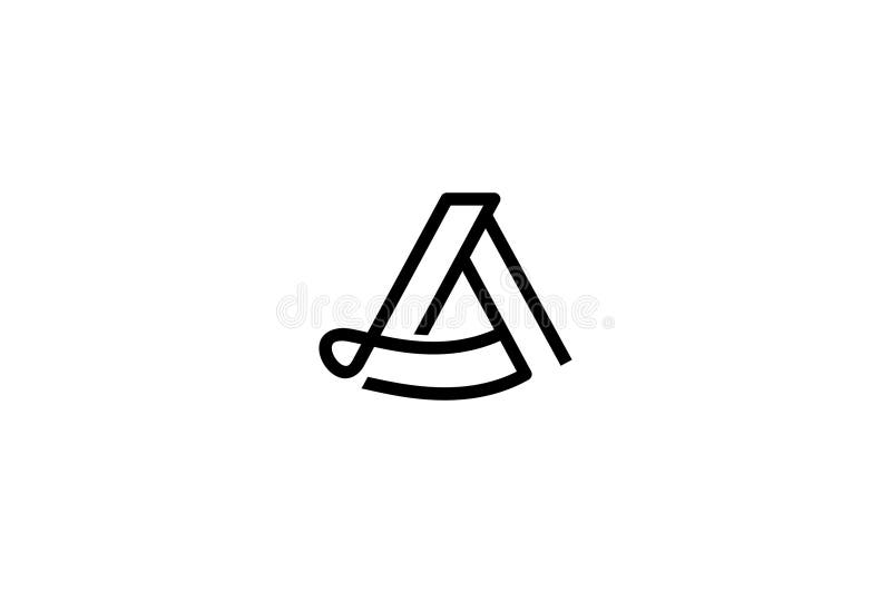 Letter AL or LA Logo Design Vector Stock Vector - Illustration of ...