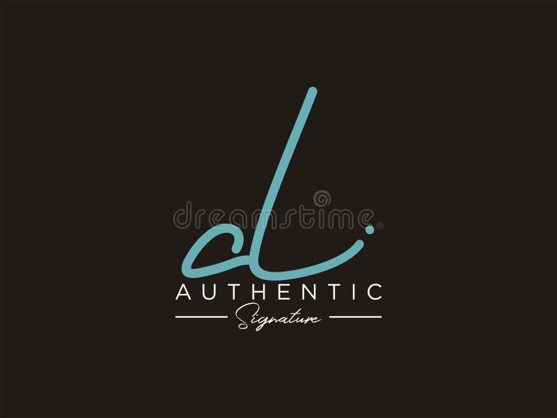 Letter AL Signature Logo Template Vector Stock Vector - Illustration of ...