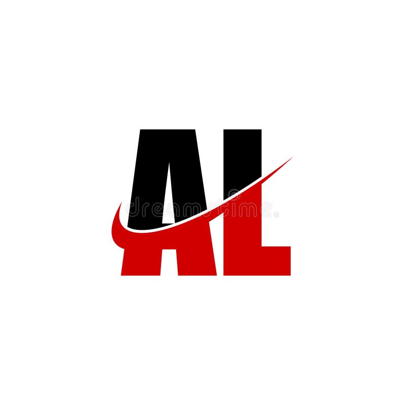 Letter AL Simple Monogram Logo Icon Design. Stock Vector - Illustration ...