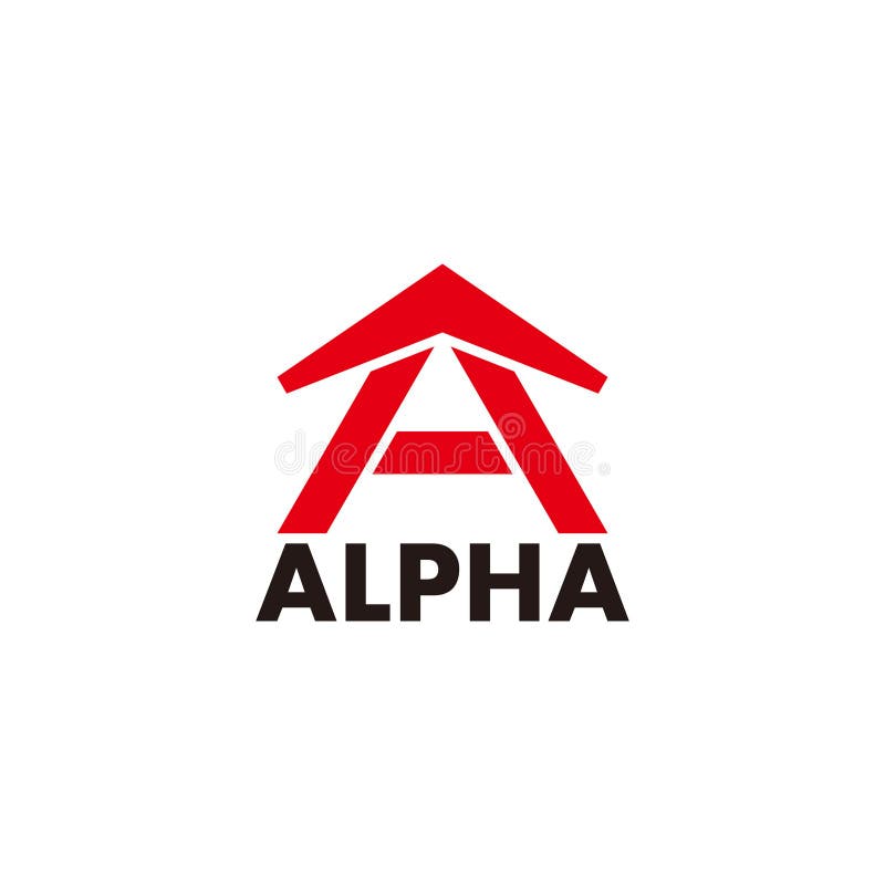 Letter a Alpha Arrow Up Simple Logo Vector Stock Vector - Illustration ...