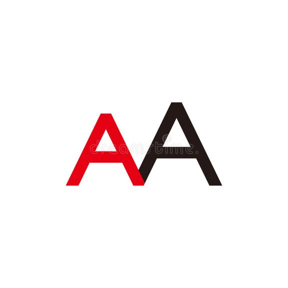 Letter a Alpha Shadow Simple Font Logo Vector Stock Vector ...