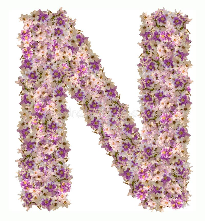 Letter Alphabet with Flower ABC Concept Type As Logo. Stock ...