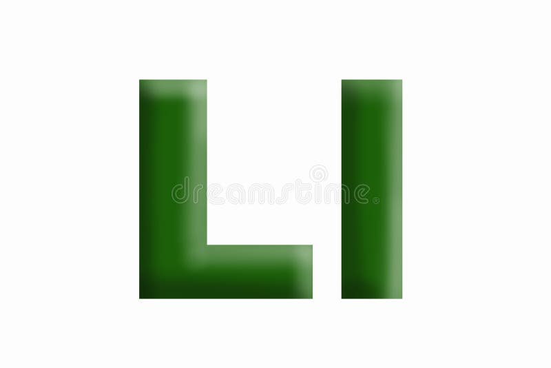 Letter L English Alphabet Green Stock Illustrations – 227 Letter L ...