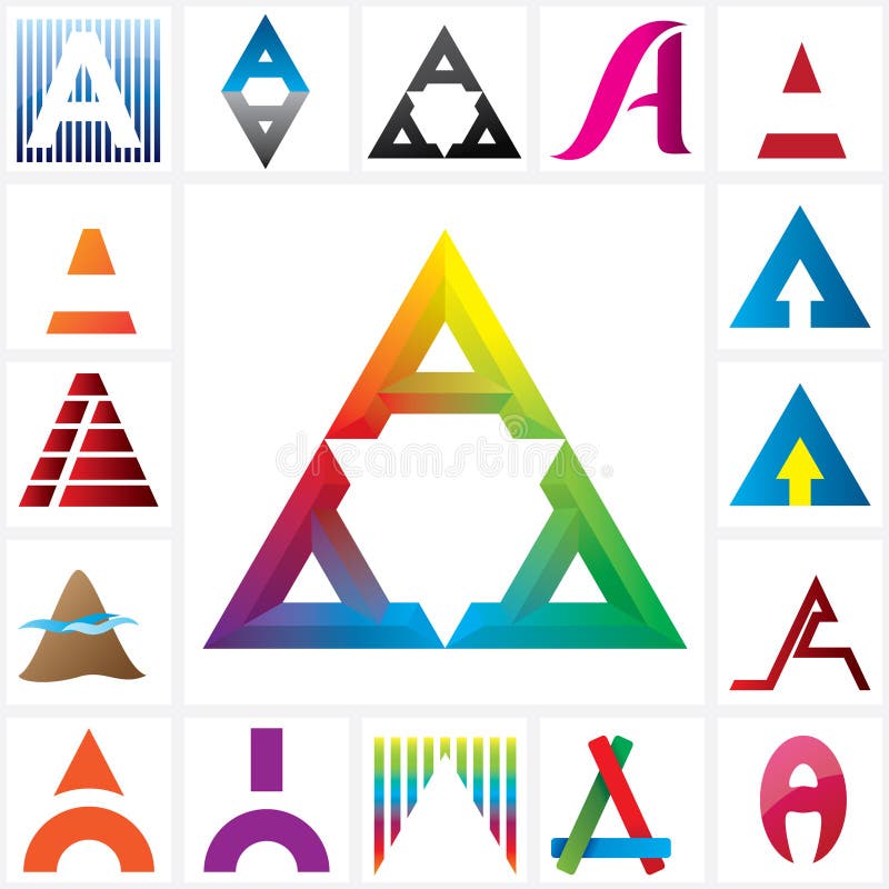 Letter a Logo Template stock vector. Illustration of commerce - 44858941