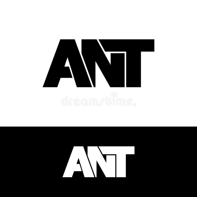 Letter ANT Simple Monogram Logo Icon Design. Stock Vector ...