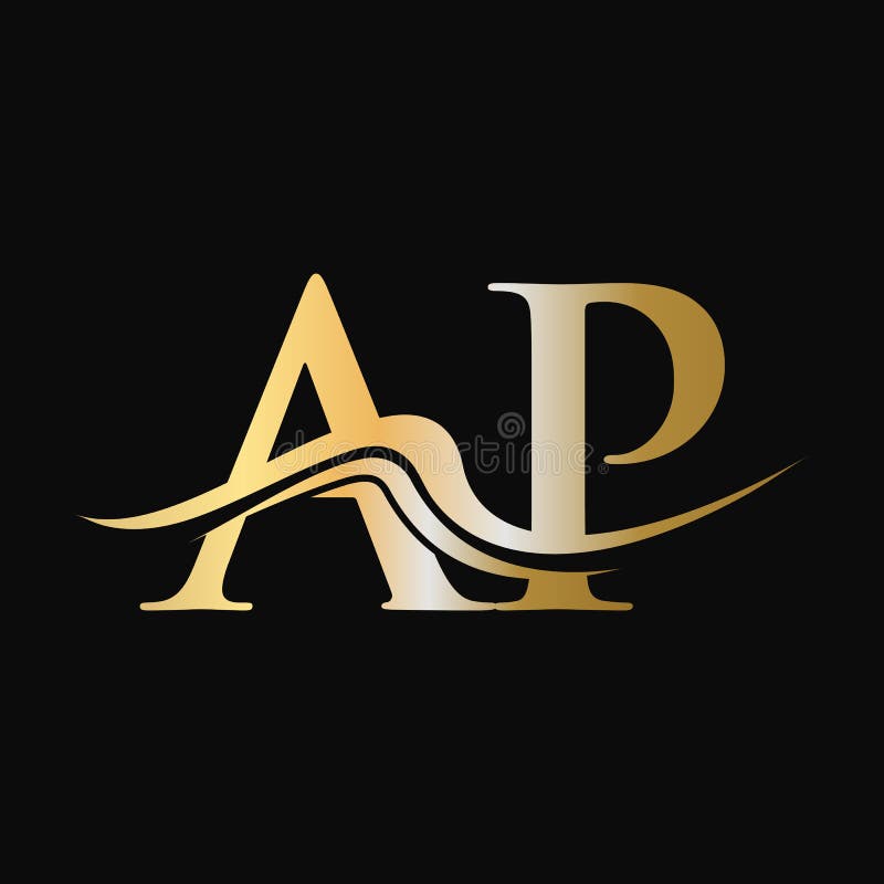 Letter AP Logo Design. Initial AP Logotype Template Stock Vector ...