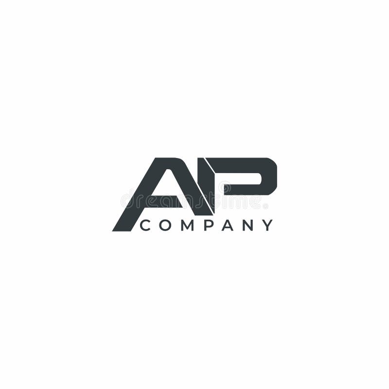 Letter AP Modern Company Logo Design Vector Template Stock Vector ...